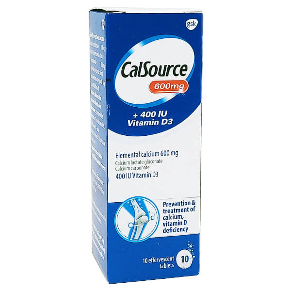 Thuốc CalSource 600mg - Bổ sung đầy đủ Calci và vitamin D