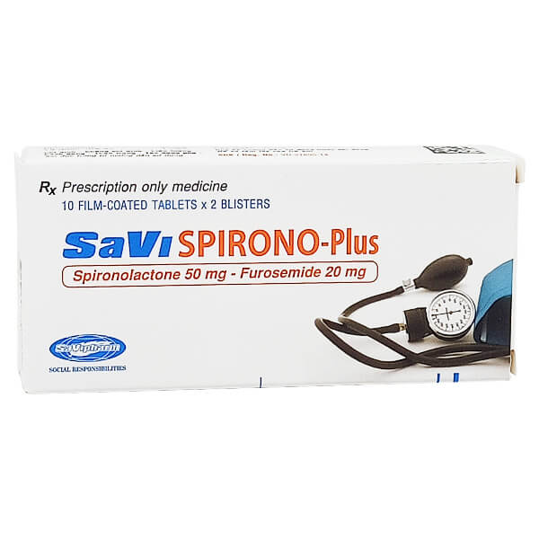 Thuốc Savi Spirono-Plus - Kiểm soát huyết áp hoàn hảo