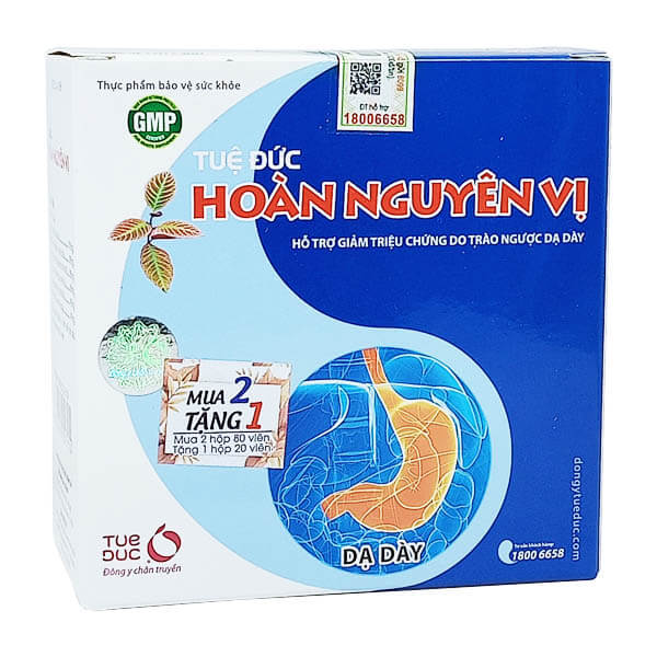 Tuệ Đức Hoàn Nguyên Vị - Giảm trào ngược, viêm loét dạ dày