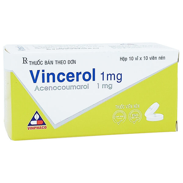 Thuốc Vincerol 1mg - Ngăn chặn hình thành huyết khối - Dược Điển Việt Nam