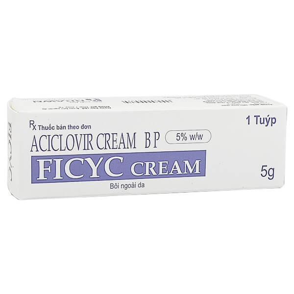 Thuốc Ficyc cream - Điều trị virus Herpes - Dược Điển Việt Nam