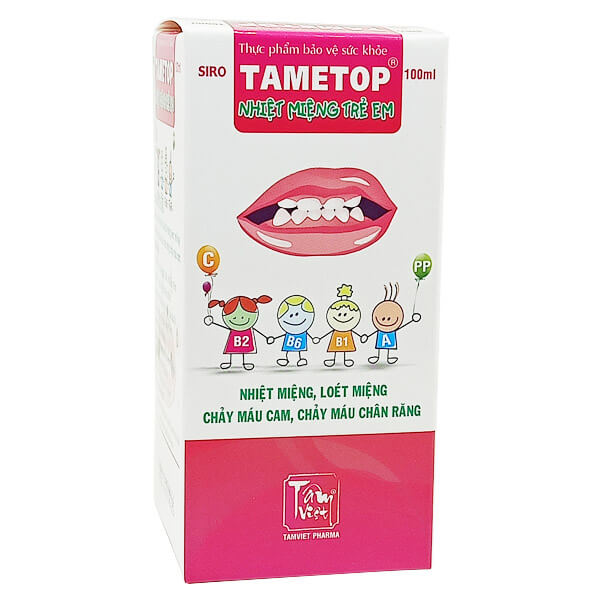 Siro Tametop 100ml - Xua tan nỗi lo nhiệt miệng - Dược Điển Việt Nam