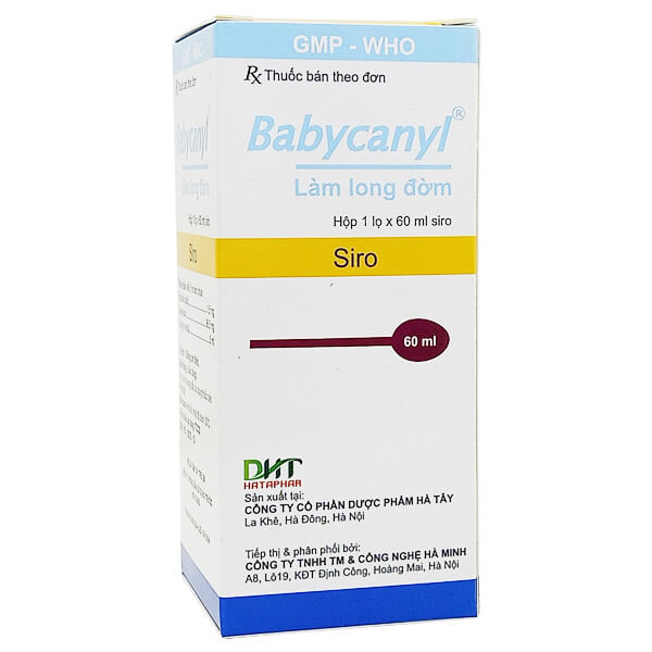 Thuốc Babycanyl 60ml - Giảm ho, long đờm - Dược Điển Việt Nam