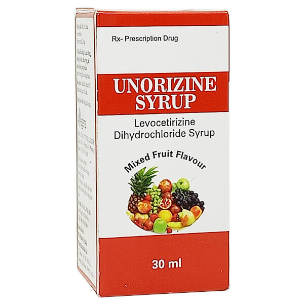 Thuốc Unorizine Syrup 30ml - Điều trị mày đay, viêm mũi dị ứng