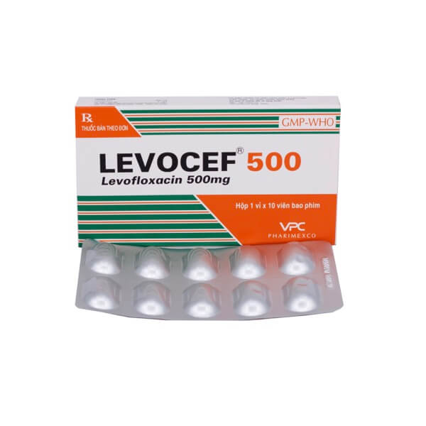 Thuốc Levocef 500 - Kháng sinh trị nhiễm khuẩn - Dược Điển Việt Nam