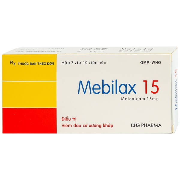 Thuốc Mebilax 15 - Giảm đau khớp mạn tính - Dược Điển Việt Nam