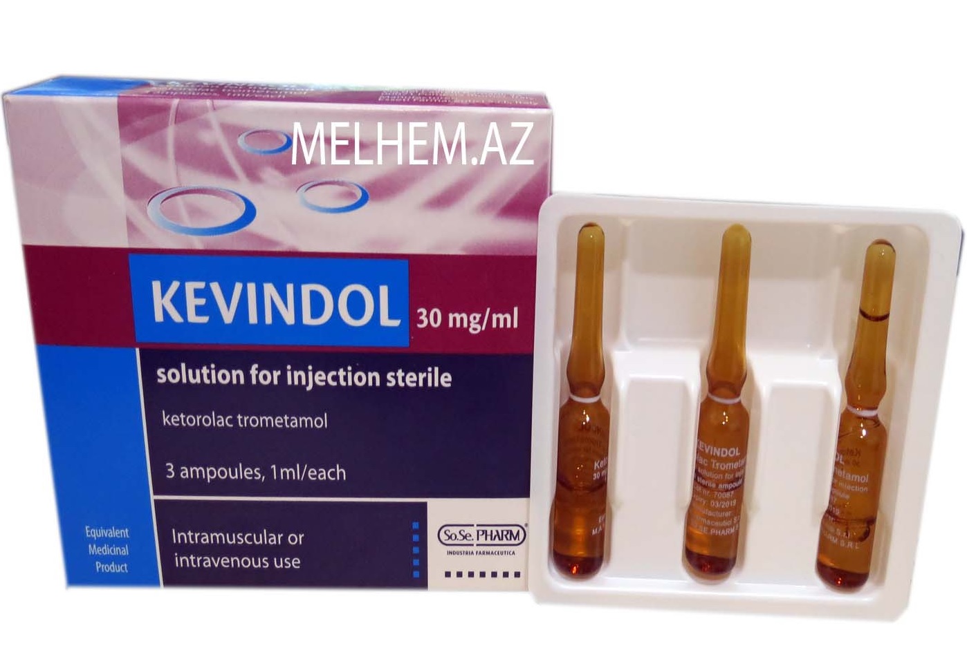 Thuốc Kevindol 30mg/ml-Giảm đau, chống viêm-Dược Điển Việt Nam