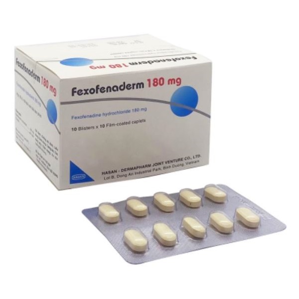 Thuốc Fexofenaderm 120mg - Giảm triệu chứng viêm mũi dị ứng hiệu quả