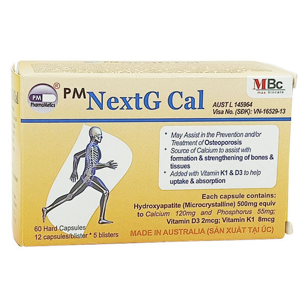 Thuốc NextG Cal - Phòng bệnh LOÃNG XƯƠNG - Dược Điển Việt Nam