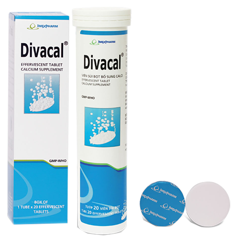 Thuốc Divacal - Bổ sung canxi cho xương chắc khỏe