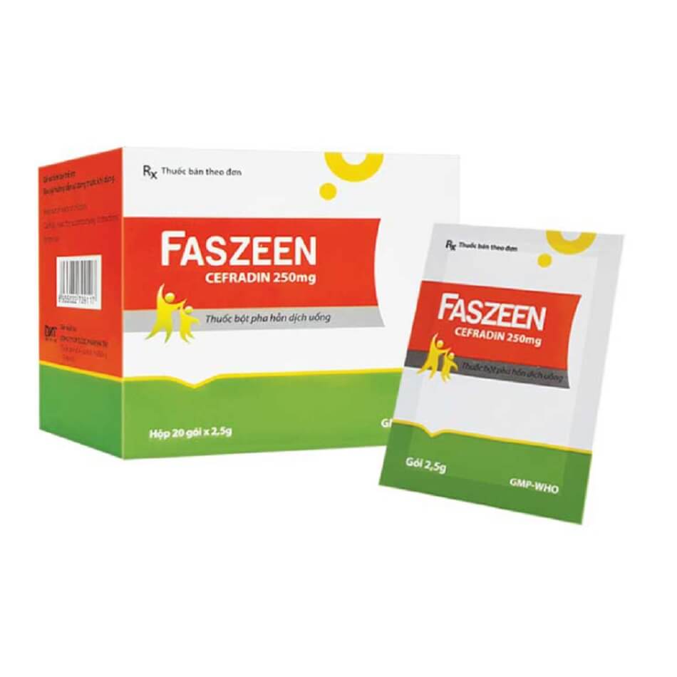 Faszeen - Kháng sinh Cefradin thuộc nhóm Cephalosporin thế hệ 1
