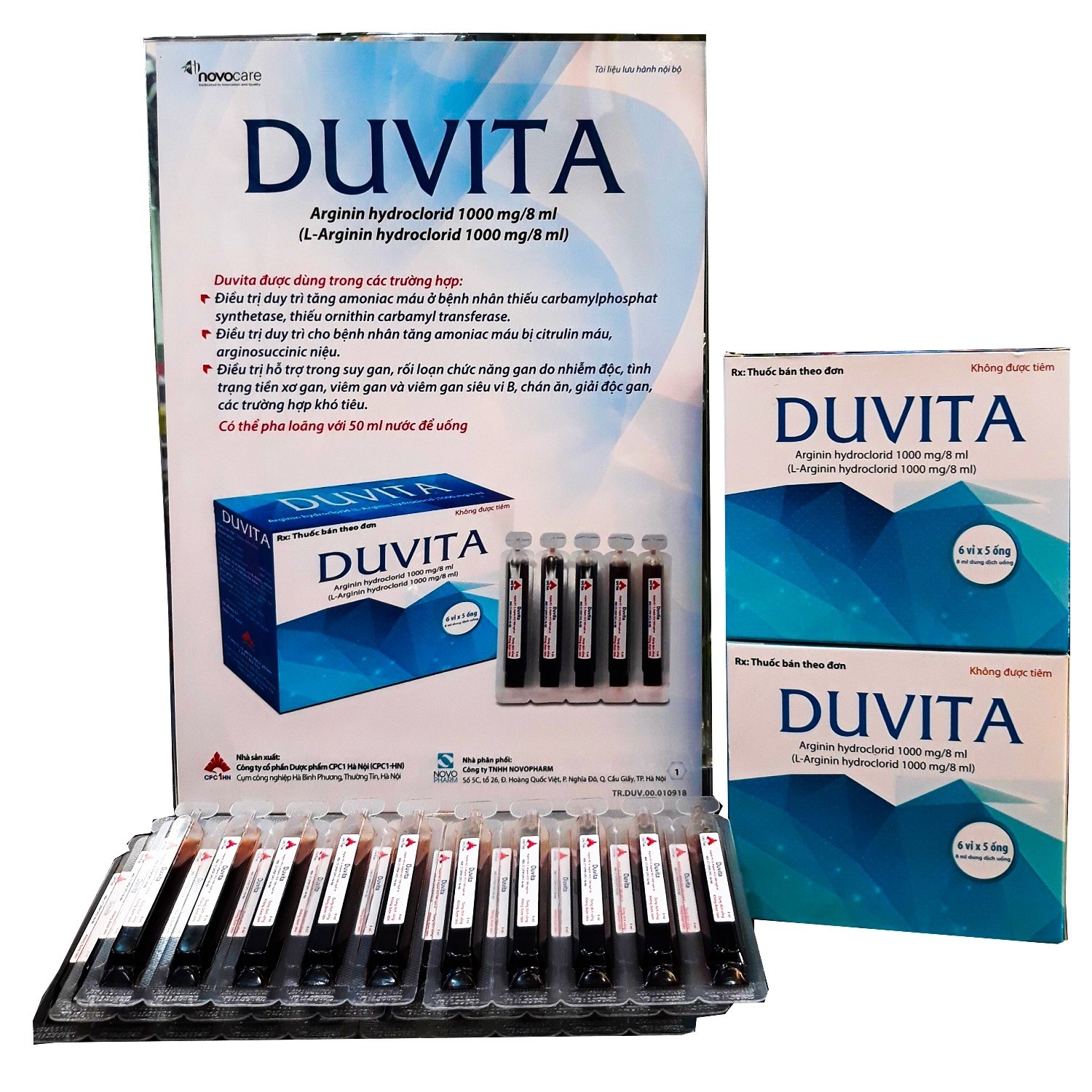 Duvita 1000mg/8ml-TỐP 3 thuốc thải độc gan tốt nhất hiện nay