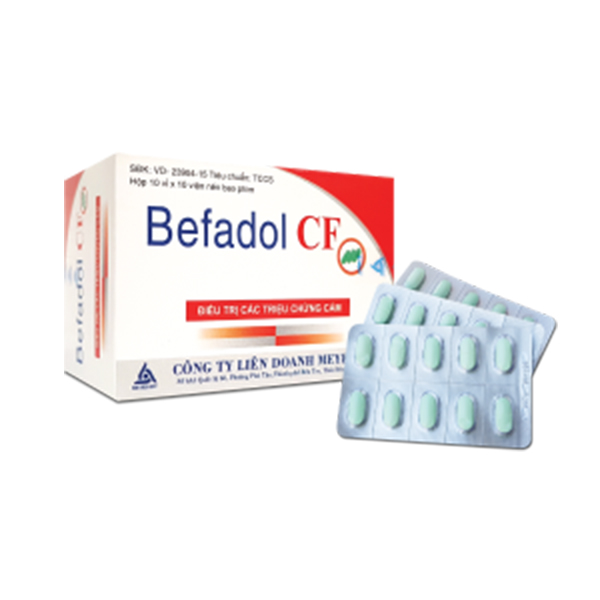 Thuốc Befadol CF - Chấm dứt ngay đau đầu, nghẹt mũi, hắt hơi