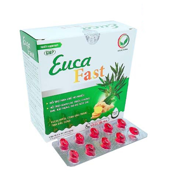 Euca Fast - Giảm đau rát họng, ho kéo dài - Dược Điển Việt Nam