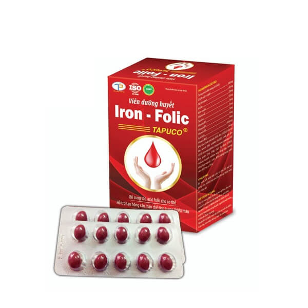 Viên dưỡng huyết Iron-folic Tapuco - Bổ sung sắt, phòng ngừa thiếu máu